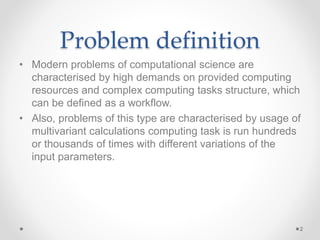 Principles of Computing Resources Planning in Cloud-Based Problem ...