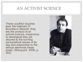 Mini-research: Pierre BOURDIEU’S THEORIES in relation to organizational behavior AND leadership ...