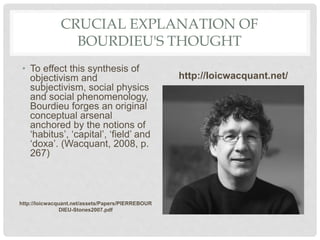 Mini-research: Pierre BOURDIEU’S THEORIES in relation to organizational behavior AND leadership ...