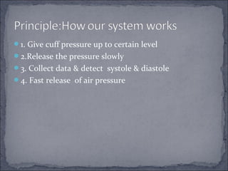 Presentation on Blood Pressure Monitoring as part of Final Year Project ...