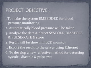 Presentation on Blood Pressure Monitoring as part of Final Year Project ...