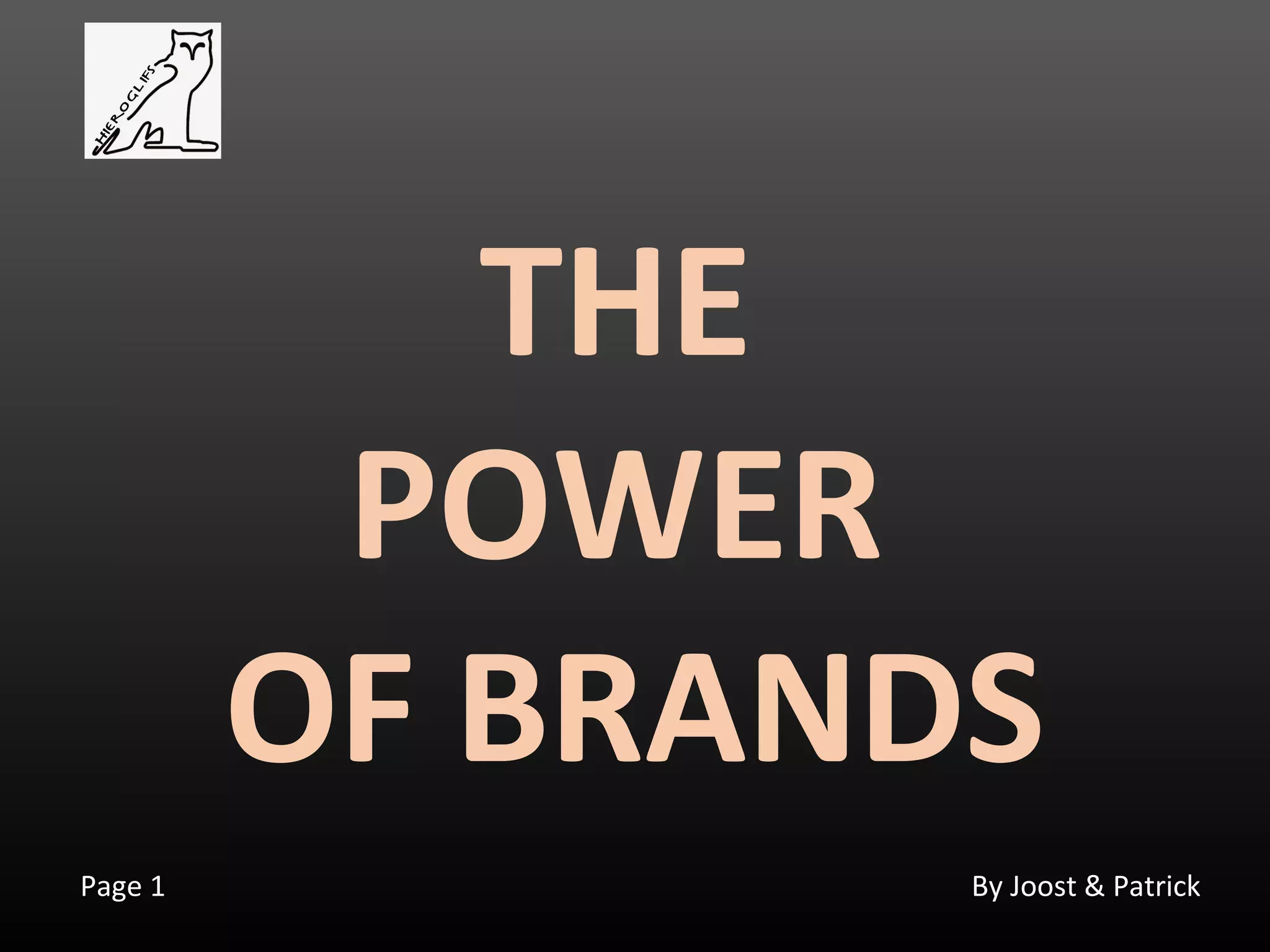 The Power of Brands | PPT
