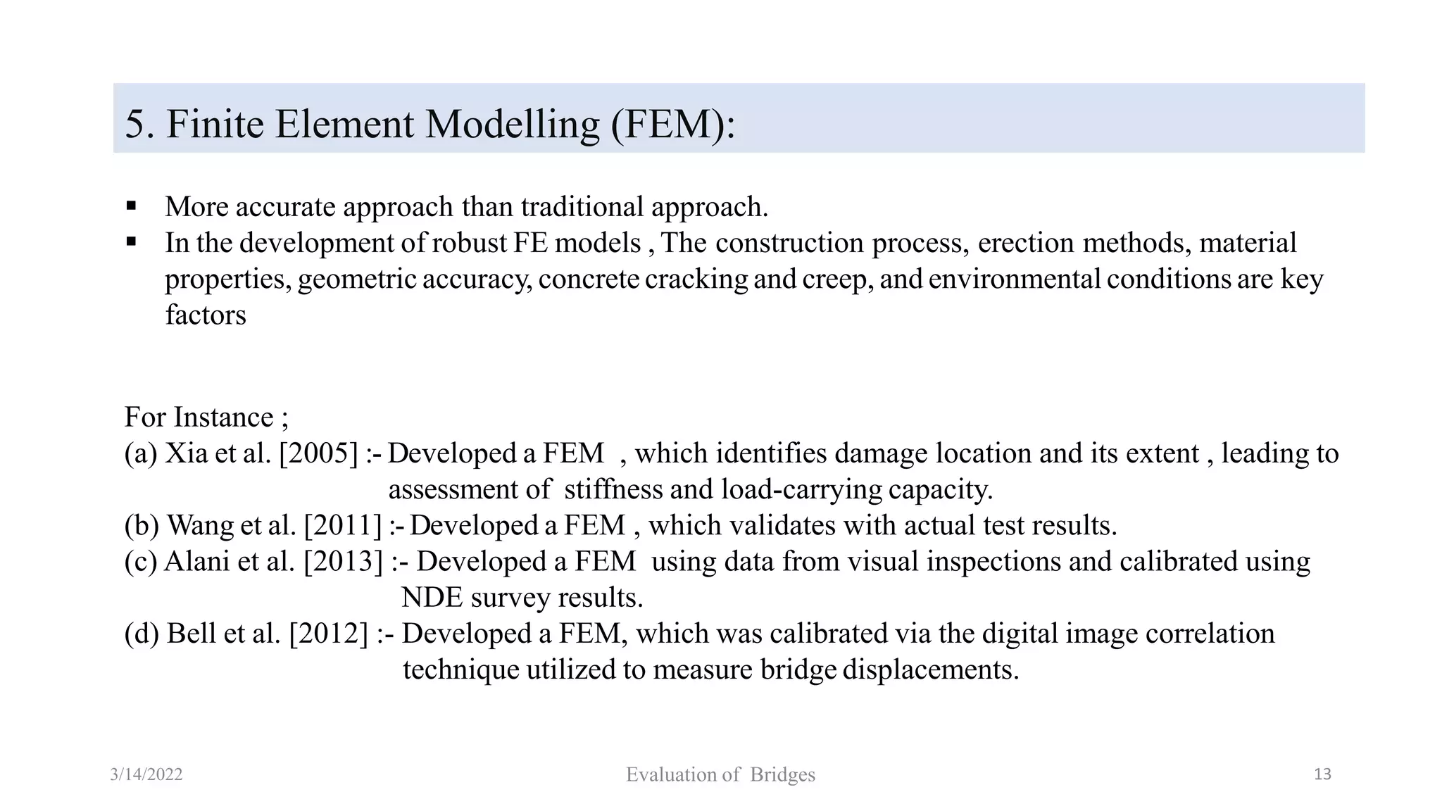 Presentation bridge assessment approach | PPTX