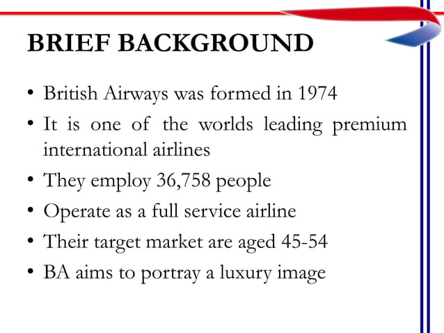 British Airways Corporate Identity | PPT