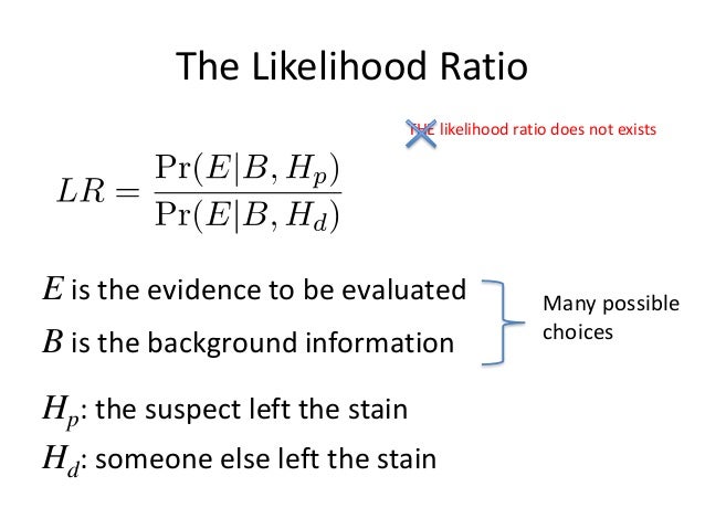The fundamental problem of Forensic Statistics