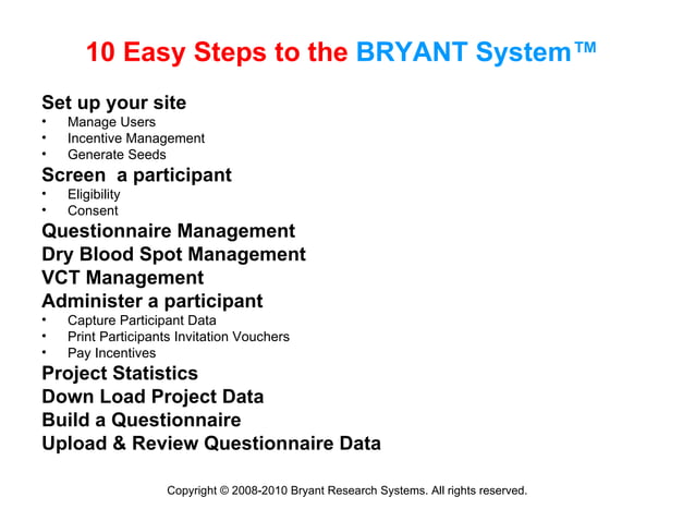 Presentation Bryant Research Systems | PPT | Computing | Technology ...