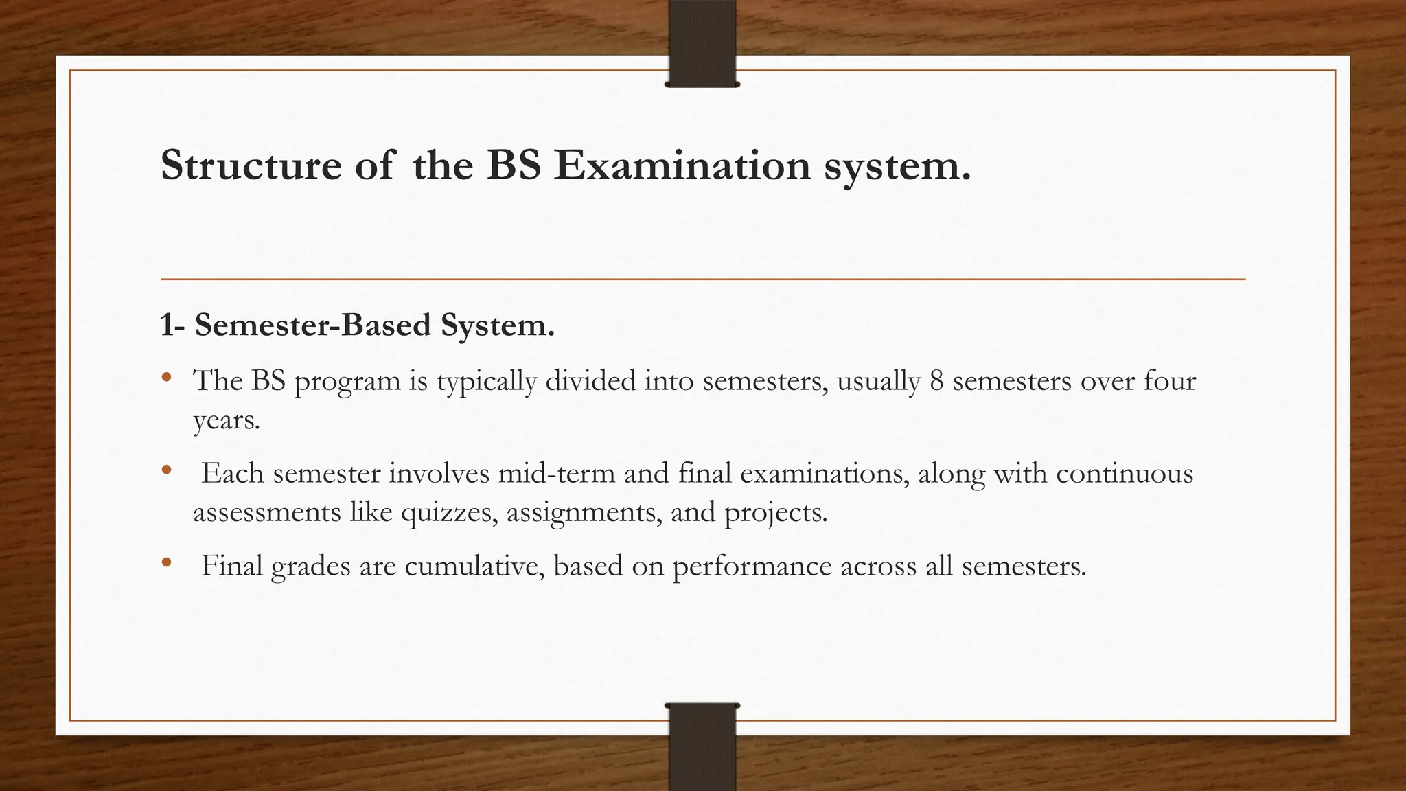 BS Examination System By Muhammad Zubair | PPT
