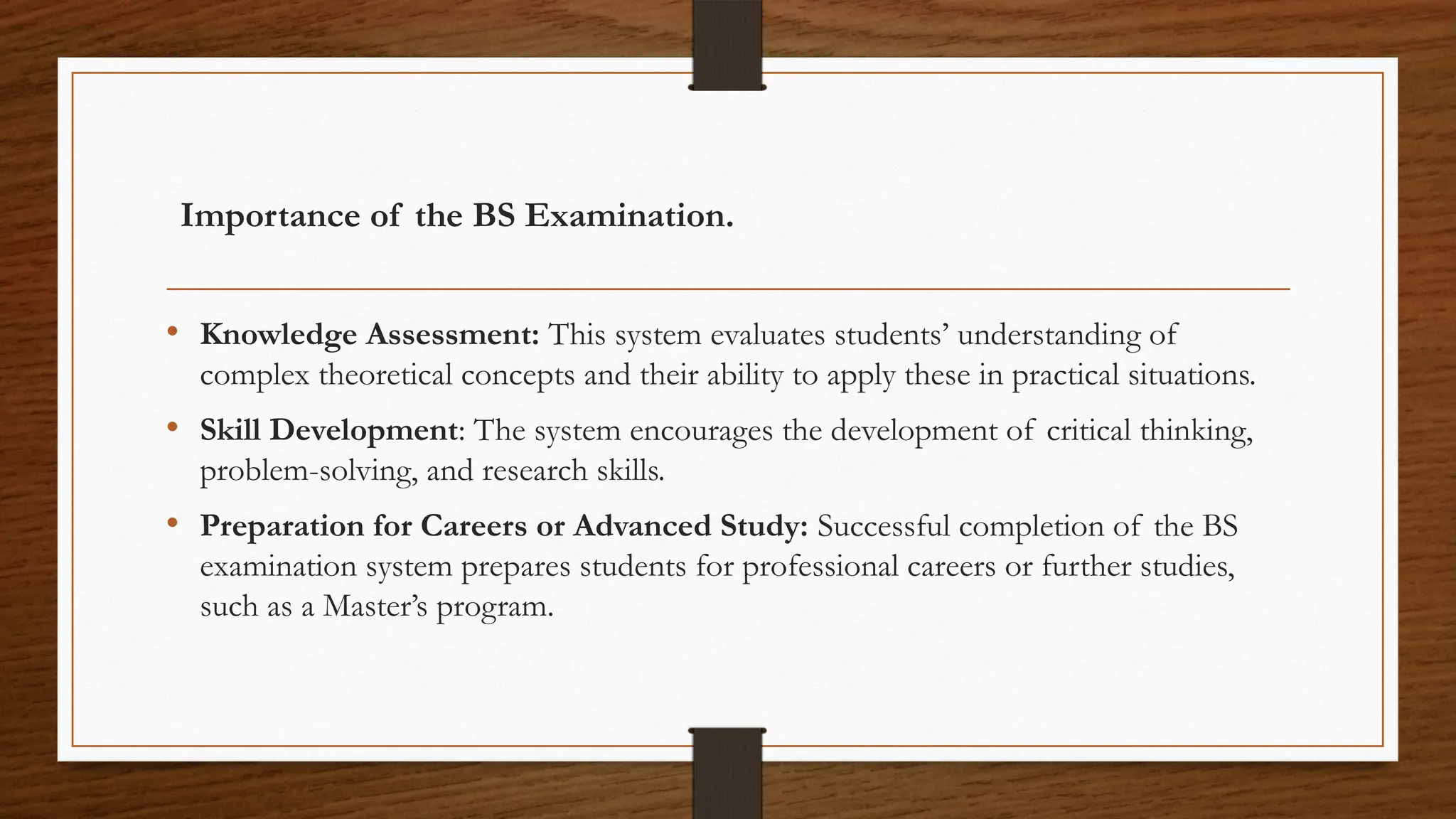 BS Examination System By Muhammad Zubair | PPT