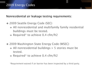 Presentation on Building Enclosure Airtightness Testing in Washington ...