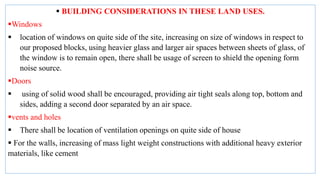 NOISE POLLUTION AND SUNLIGHT ENERGYPresentation building science | PPT