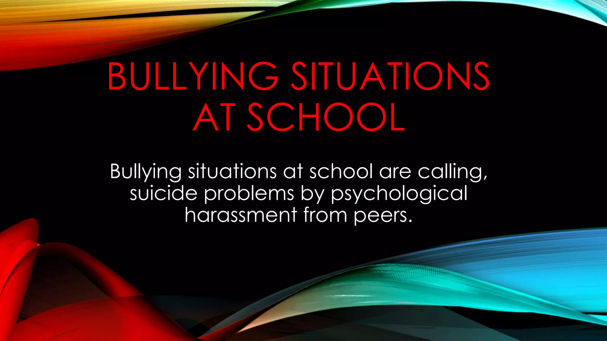 Presentation bullying | PPTX