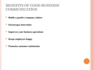 Modes of Business Communication_ Types of communication | PPTX