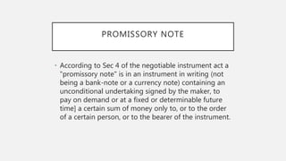 Negotiable Instruments | PPTX