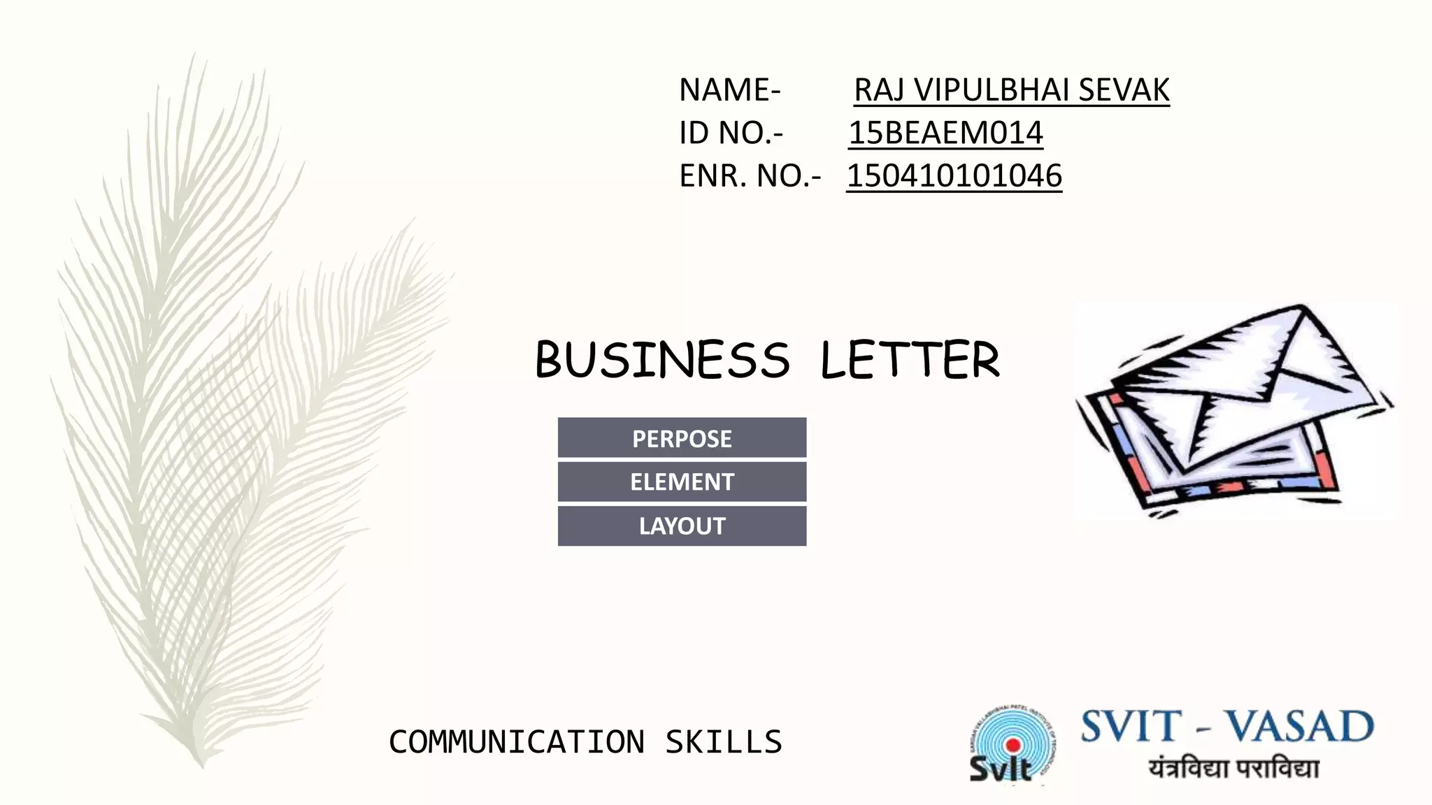 business letter | PPTX