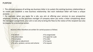business letter | PPTX