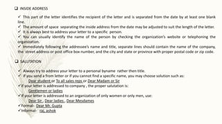 business letter | PPTX