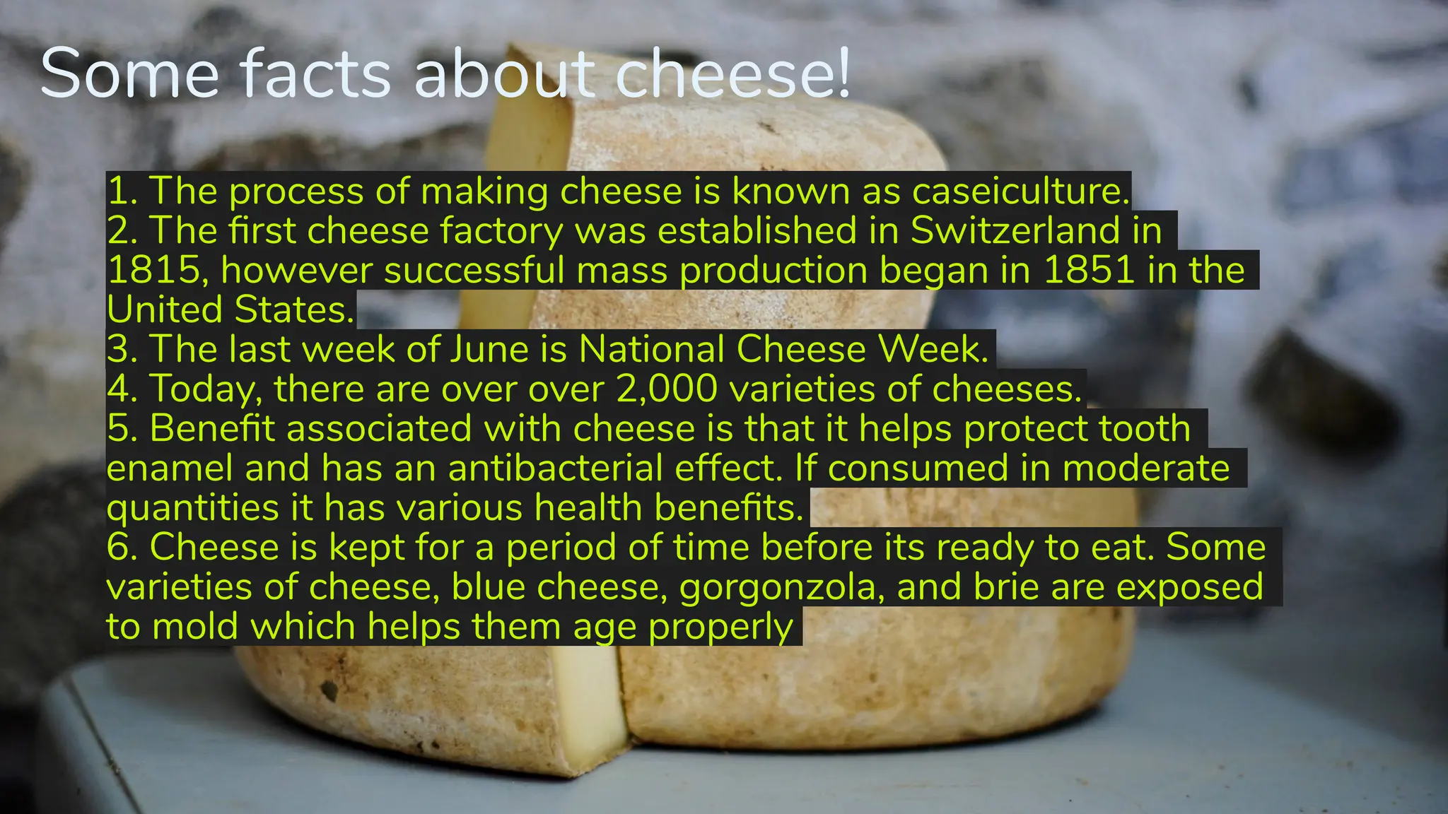 Production of cheese in industrial science | PDF
