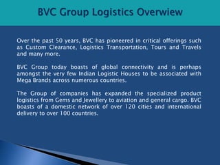 logistic companies in india ppt | PPTX