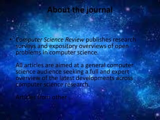 presention by computer science is a note | PPT