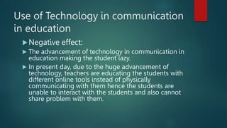 Effective use of technology in communication | PPTX