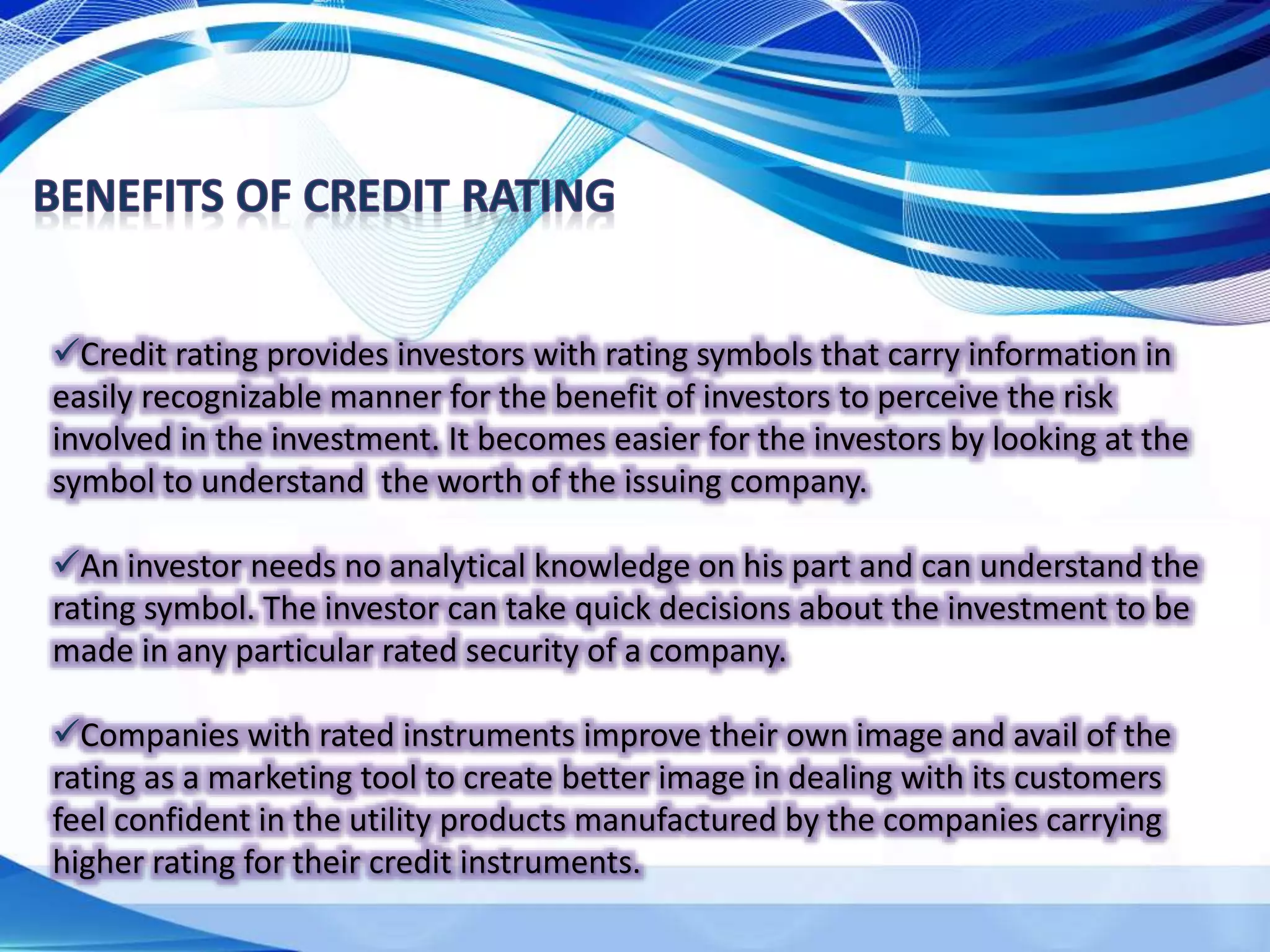 A Presentation on Credit Rating Agency & Its Importance | PPTX