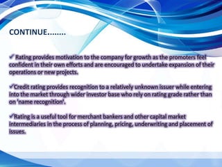 A Presentation on Credit Rating Agency & Its Importance | PPTX