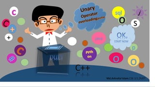 Unary operator overloading | PPT