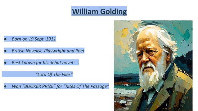 Pincher Martin by William Golding (3rd novel) | PPT