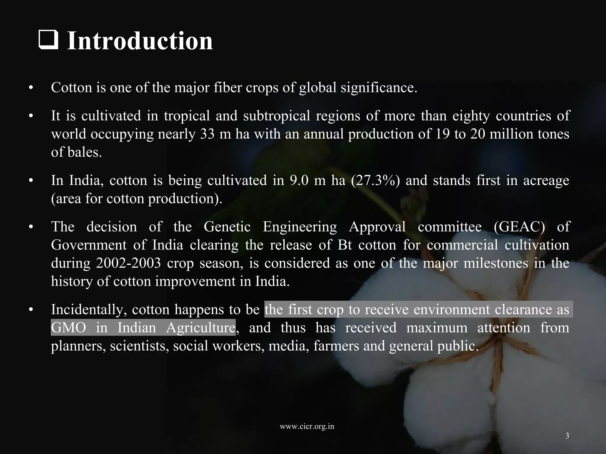 Bt-Cotton & Pest Resistant Bt-Toxin | PDF