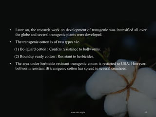 Bt-Cotton & Pest Resistant Bt-Toxin | PDF