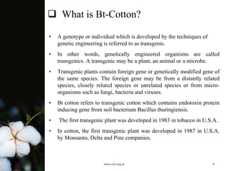 Bt-Cotton & Pest Resistant Bt-Toxin | PDF