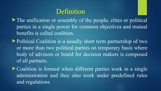 Coalition Politics in Pakistan, Pakistan Studies, Presentation by Dr ...