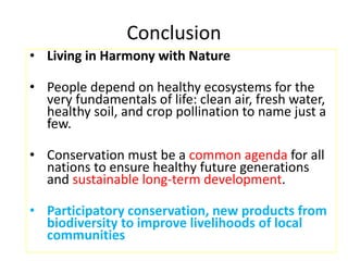 Presentation by Ethiopia - experiences with mainstreaming biodiversity ...