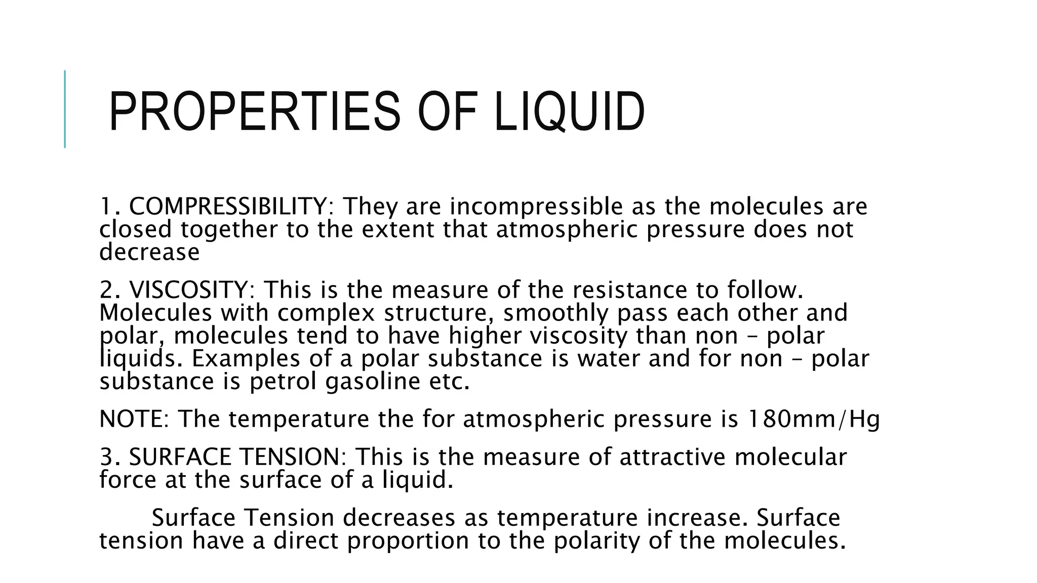 Liquid state of matter in relation to pharmacy | PPT