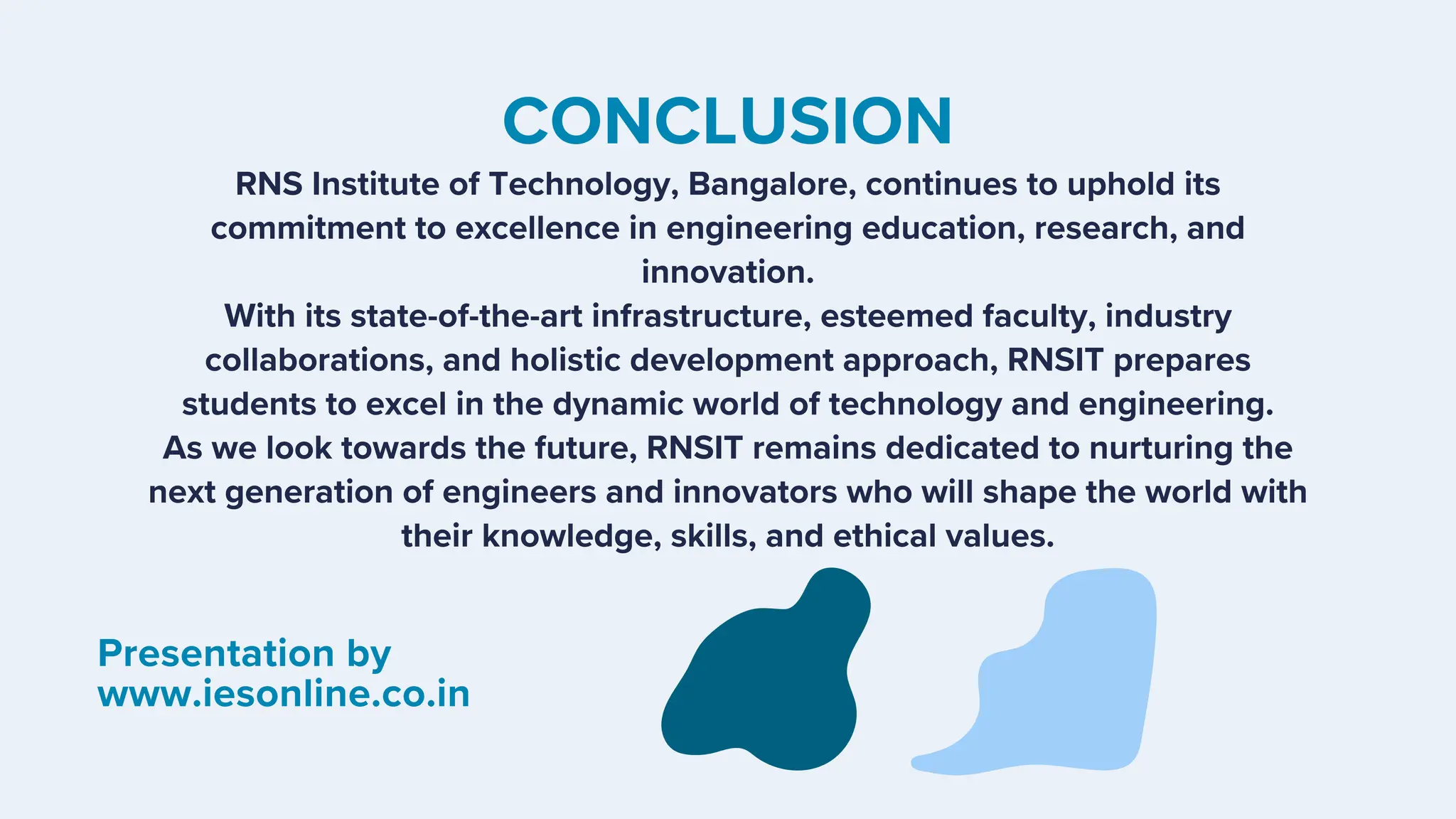 RNS Institute of Technology (RIT) Bangalore | PDF