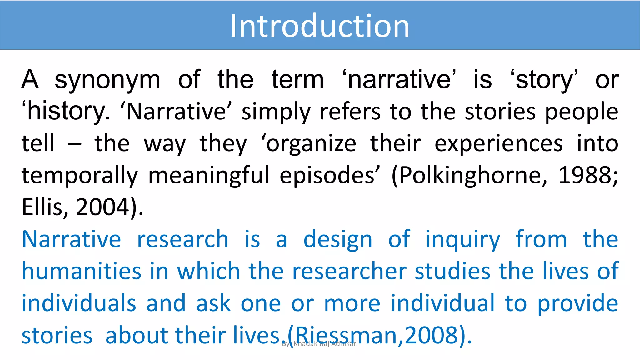 Narrative Research Design | PPTX