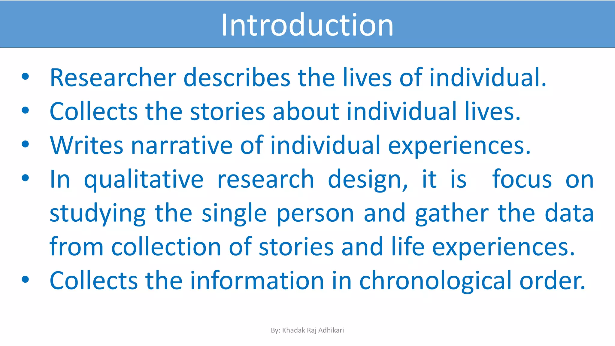 Narrative Research Design | PPTX