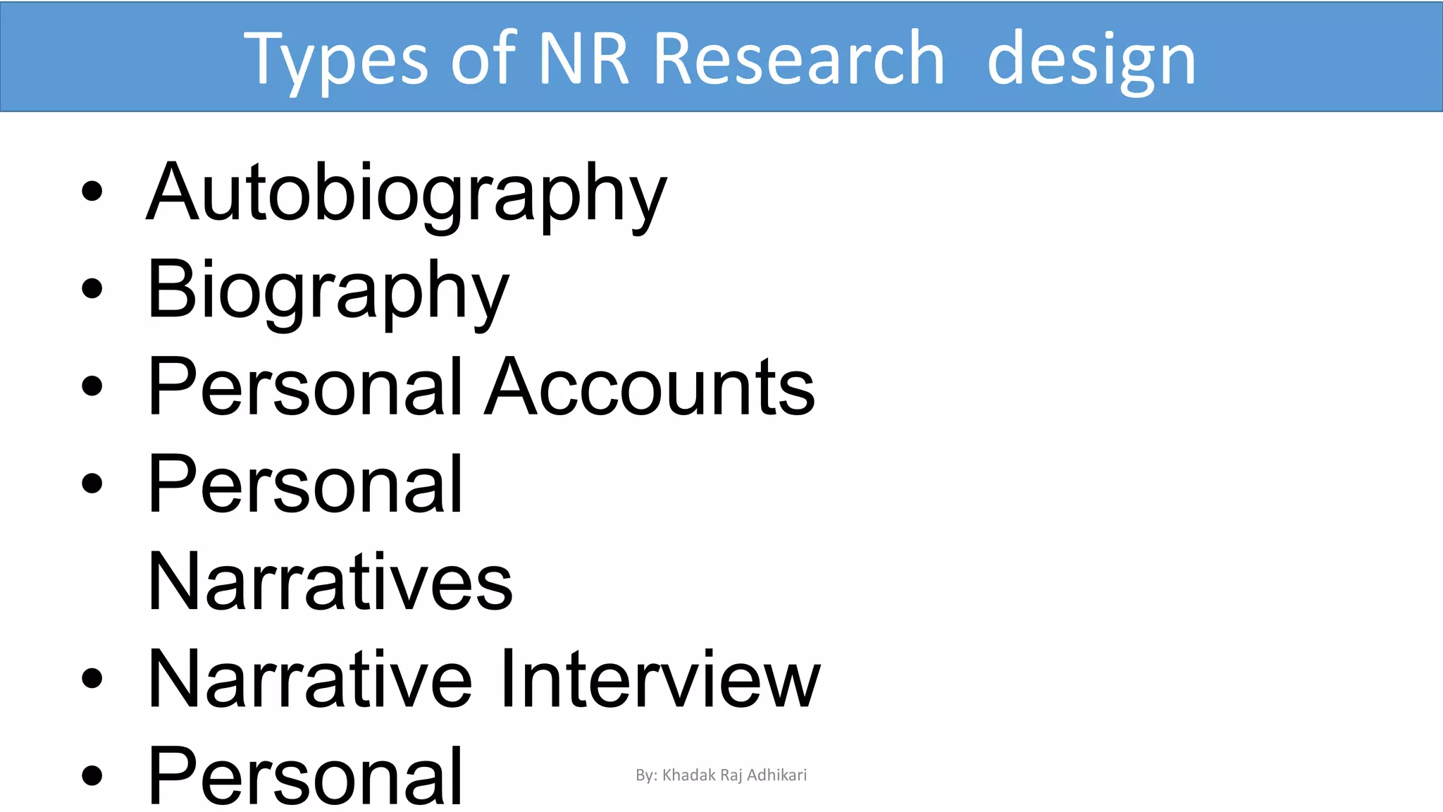 Narrative Research Design | PPTX