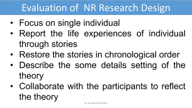 Narrative Research Design | PPTX