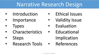 Narrative Research Design | PPTX