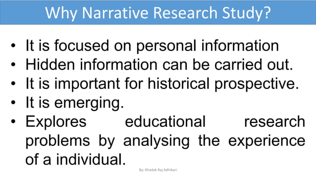 Narrative Research Design | PPTX