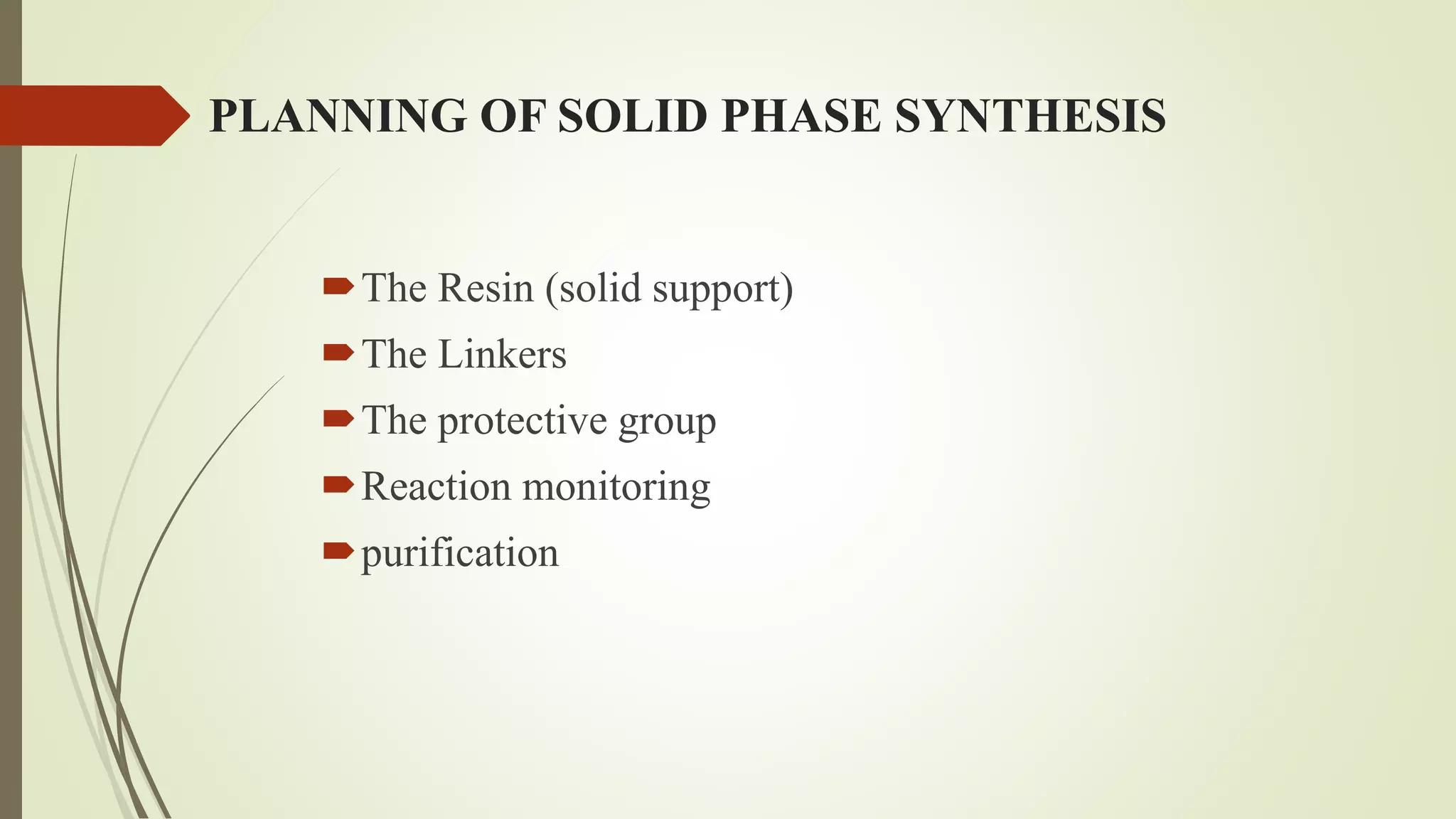 solid phase synthesis Presentation by komal | PPTX