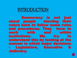 working of institutions by Pathan Aijaj | PPTX