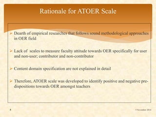 Development and Validation of a Scale to Measure Faculty Attitudes ...