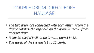 DIRECT ROPE HAULAGE SYSTEM IN MINING | PDF