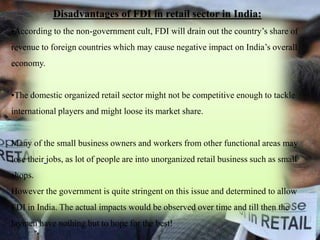 impact of fdi by niranjan | PPT