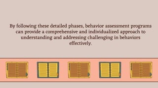 Behavior assessment- various phases of a program | PDF
