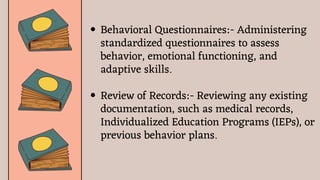 Behavior assessment- various phases of a program | PDF
