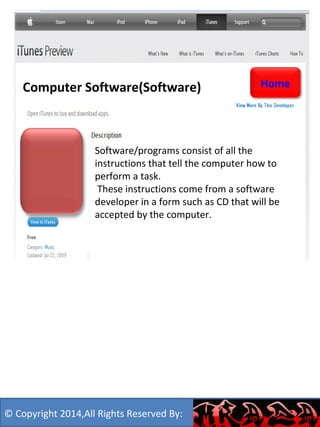 Presentation On Software,Its Types,A Detail On Application Software And ...