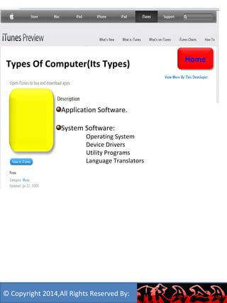 Presentation On Software,Its Types,A Detail On Application Software And ...